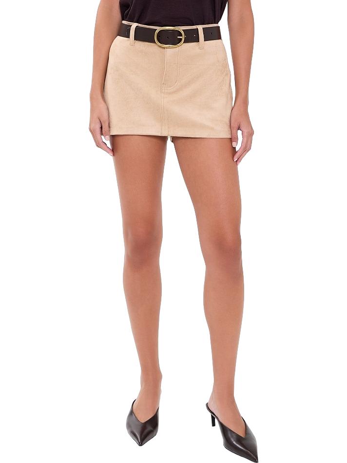 SHOW ME YOUR MUMU Faux Suede Vancouver Skort